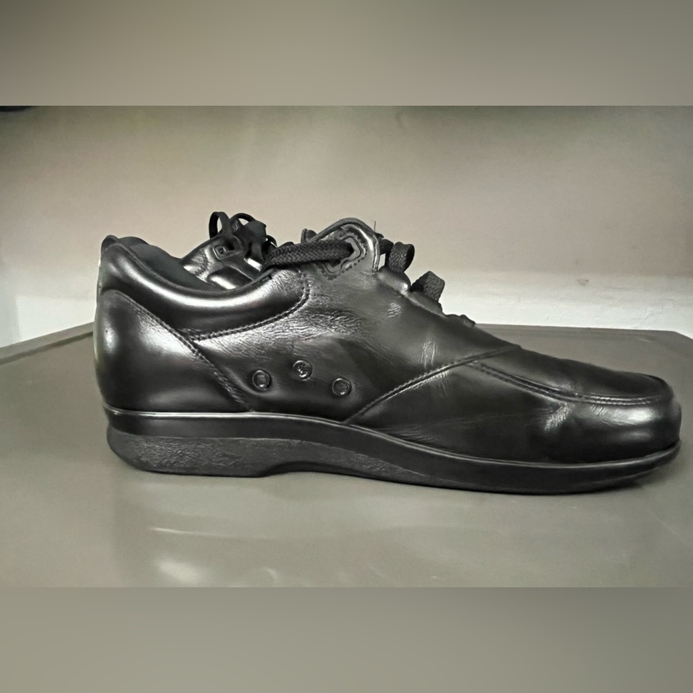 Sas Time Out Black Leather Sneaker Mens Size 10 N - Gem